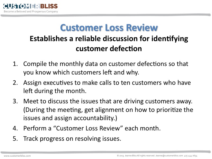 Know Your Lost Customers - the Volume, Value and Reasons Why - Customer ...